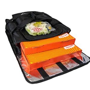 Pizza Caddy Insulated Food Delivery Bag 20-Inch by 20-Inch by 6-Inch