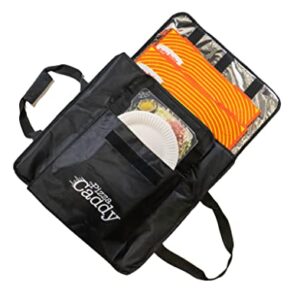 Pizza Caddy Insulated Food Delivery Bag 20-Inch by 20-Inch by 6-Inch