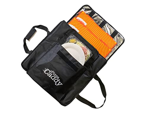 Pizza Caddy Insulated Food Delivery Bag 20-Inch by 20-Inch by 6-Inch