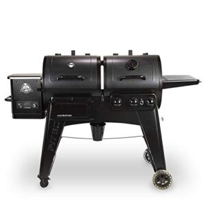 pit boss pb1230g wood pellet and gas combo grill, black