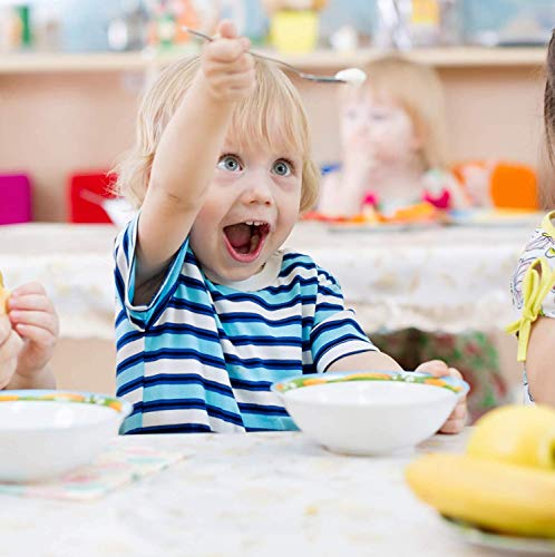 6 Piece Stainless Steel Kids Silverware Set - Child and Toddler Safe Flatware - Kids Utensil Set - Metal Kids Cutlery Set (Includes 3 Small Kids Spoons & Kids 3 Forks)