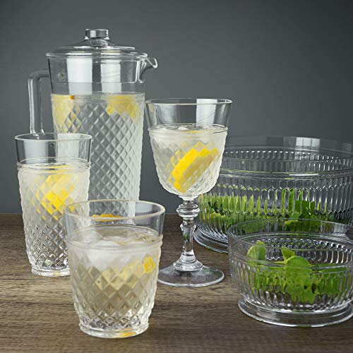 PG Drinkware Collection - Premium Quality Super Clear Acrylic 20oz Plastic Water Tumblers - Set 4