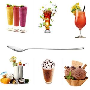 20 Piece Long Handle Iced Tea Spoon, Stainless Steel Coffee Mixing Spoons - Long Cream Dessert Spoons