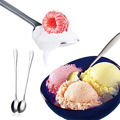 20 Piece Long Handle Iced Tea Spoon, Stainless Steel Coffee Mixing Spoons - Long Cream Dessert Spoons