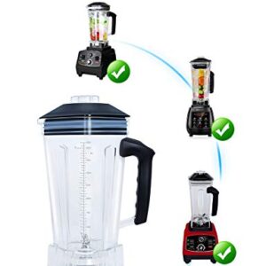 WantJoin Blender Cup ONLY for WantJoin 200D Ice Blenders,Spare pitcher for Mechanical blender and Digital display blender (Plastic)