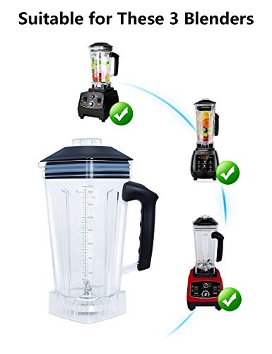 WantJoin Blender Cup ONLY for WantJoin 200D Ice Blenders,Spare pitcher for Mechanical blender and Digital display blender (Plastic)