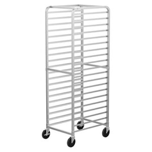 vingli 20-tier bakery rack commercial stainless steel sheet pan rack with brake wheels for kitchen, restaurant, pizzeria