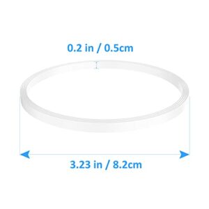 5 Pack Rubber Gaskets Replacement Seal White O-Ring for Nutri Ninja Pro Blender Blade Replacement for Ninja BL660 1100w BL770 1500w BL663 BL740 BL773CO BL780 BL780CO (3.22 inch Gaskets)