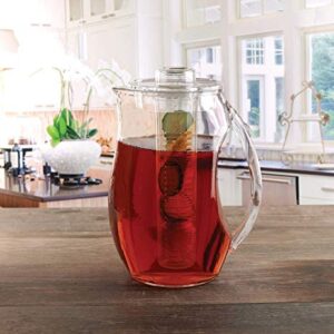 Large Fruit Infuser Water Pitcher (2.9 Quart / 93 Oz) – Shatterproof Acrylic Infusion Jug for Iced Tea, Juice, Beverages, Water, Lemon, Fruit & Herbs – BPA Free