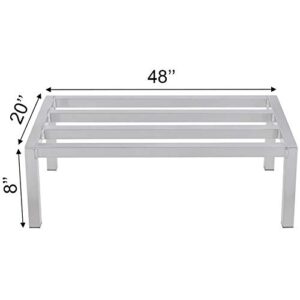 Regal Altair Aluminum Dunnage Rack 48" x 20" | 8" Off The Floor | 1200 Lbs Capacity