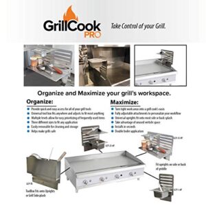 BK Resources GCP-9PH GrillCook Pro Replacement 1/9th Pan Holder Attachment, Stainless Steel