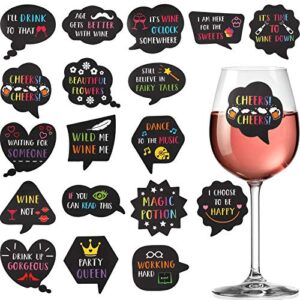 36 pieces wine glass drink markers funny stickers for wine glasses reusable glass stickers for wine tasting party wine charms and favors dinner party wedding bbq pub