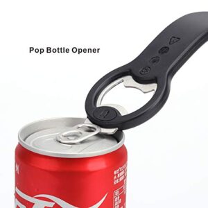 KITCHENDAO 2 in 1 Magnetic Beer Bottle Opener for Fridge and RV with Cap Catcher - Pop Can Soda Can Opener, Stick to Refrigerator for Easy Storage with Magnet, Gift for Men Husband Father- 1 Pack