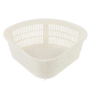 straw 1pc triangle kitchen sink fruit washing waste draining basket plastic storage rack multi purpose washing bowl sponge drain rack (color : b)