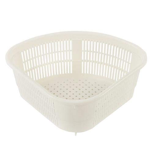 STRAW 1PC Triangle Kitchen Sink Fruit Washing Waste Draining Basket Plastic Storage Rack Multi Purpose Washing Bowl Sponge Drain Rack (Color : B)