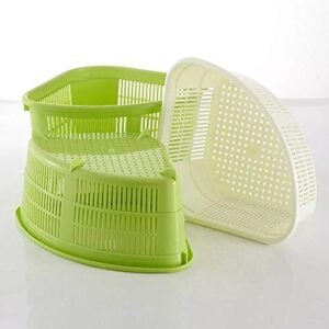 STRAW 1PC Triangle Kitchen Sink Fruit Washing Waste Draining Basket Plastic Storage Rack Multi Purpose Washing Bowl Sponge Drain Rack (Color : B)