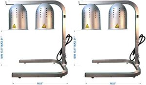 avantco commercial portable w62 heat lamp food warmer 2-bulb free-standing (2)