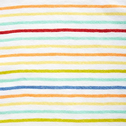 Fiesta Tropical Stripe Kitchen Towel Set, 16"x28", Multicolor/Aqua/Yellow/Red/Blue, 2 Piece