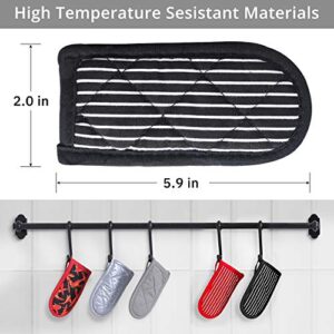 Cast Iron Skillet Handle Covers,Pot Handle Covers Heat Resistant,Pot Holders for Kitchen Heat Resistant,Machine Washable Handle Mitts 2 PCS(Striped)