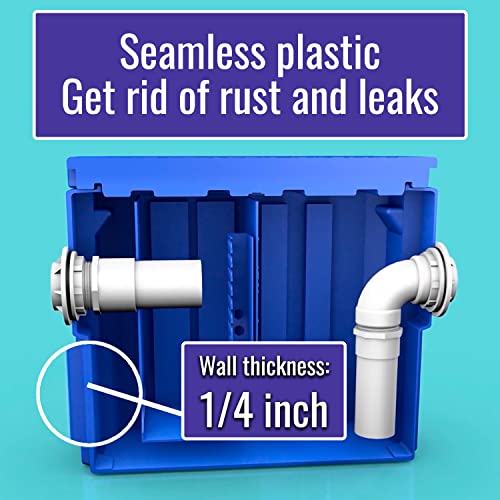 Commercial Grease Interceptor Trap 20 lb - Plastic Grease Trap Under Sink for Restaurant Cafe - Under Sink Grease Trap 10 GPM - Waste Water Oil-water Separator for Restaurant - Grease Trap plastic