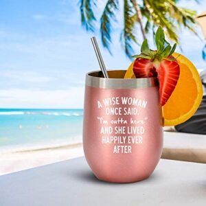 NewEleven Retirement Gifts For Women 2023 - Happy Retirement Gifts - Coworker Leaving Gifts, Farewell Gifts, Goodbye Gifts For Coworkers, Friends - 12 Oz Tumbler