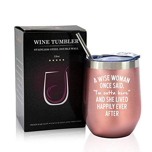 NewEleven Retirement Gifts For Women 2023 - Happy Retirement Gifts - Coworker Leaving Gifts, Farewell Gifts, Goodbye Gifts For Coworkers, Friends - 12 Oz Tumbler