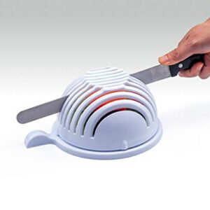 Innovative Living Salad Cutter Bowl, Upgraded Easy Salad Maker, Fast Fruit Vegetable Chopper for Fresh Veggies