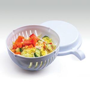 Innovative Living Salad Cutter Bowl, Upgraded Easy Salad Maker, Fast Fruit Vegetable Chopper for Fresh Veggies