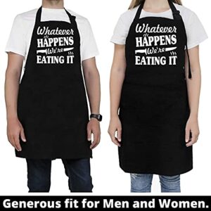 NewEleven Aprons For Men With Pockets - Birthday Gifts For Men, Dad, Husband, Grandpa, Uncle, Brother - Funny Apron For Dad, Husband, Grandpa, Uncle, Boyfriend - Cooking apron, Bbq apron, Grill Apron