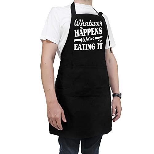 NewEleven Aprons For Men With Pockets - Birthday Gifts For Men, Dad, Husband, Grandpa, Uncle, Brother - Funny Apron For Dad, Husband, Grandpa, Uncle, Boyfriend - Cooking apron, Bbq apron, Grill Apron