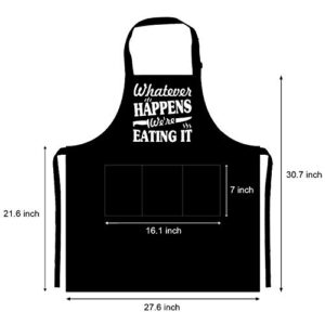 NewEleven Aprons For Men With Pockets - Birthday Gifts For Men, Dad, Husband, Grandpa, Uncle, Brother - Funny Apron For Dad, Husband, Grandpa, Uncle, Boyfriend - Cooking apron, Bbq apron, Grill Apron