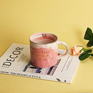 Hendson Housewarming Gifts for Women - First Home House Gifts For New Home Owner - Funny First Time House Warming Gift Ideas - Mother Homeowner - Pink Marble Mug Presents, 11.5oz Coffee Cup