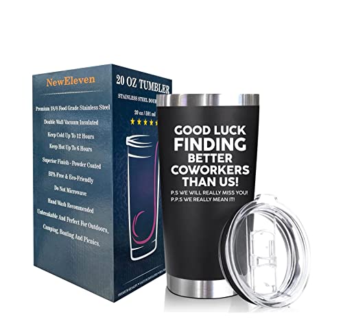 Coworker Leaving Gifts - Farewell Gifts, Going Away Gift For Coworker - New Job, Goodbye, Good Luck Gifts For Coworkers, Colleagues, Boss, Men, Women, Friends - 20 Oz Tumbler