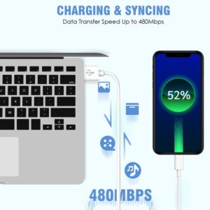 iPhone Charger, 2Pack 6FT USB Wall Charger【Apple MFi Certified】USB Apple Charger Cube Travel Plug Block with 6Foot Fast Charging Lightning Cable Cord for iPhone 14 13 12 11 Pro Max XS XR X 8 7 SE iPad