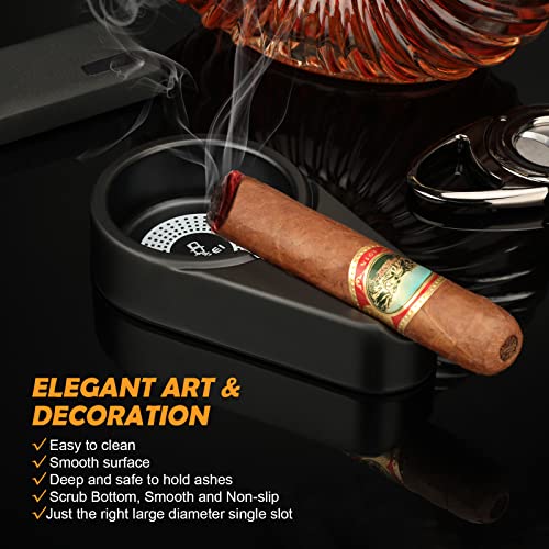 TISFA Cigar Ashtray Lightweight and Portable Indoor Outdoor Cigarette Ash Tray