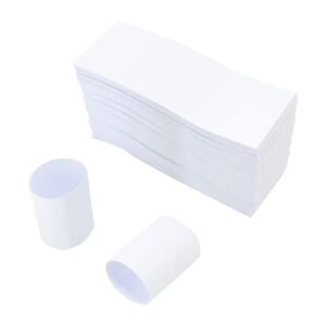 naturalabel napkin band, paper napkin rings self adhesive 500-count (white)