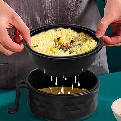 Ramen Bowl Set, Microwave Ramen Cooker Instant Noodles Bowl With Chopsticks, Rapid Ramen Noodles for College Dorm Room Essentials Dishwasher-Safe