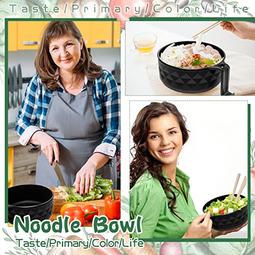 Ramen Bowl Set, Microwave Ramen Cooker Instant Noodles Bowl With Chopsticks, Rapid Ramen Noodles for College Dorm Room Essentials Dishwasher-Safe