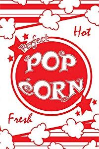 Concession Essentials Paper 1 Oz Printed Popcorn Bags. Pack of 125 Count Popcorn Bags