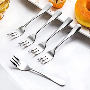 Dessert Forks Set of 12, 5.5Inches, Stainless Steel Cocktail Forks, Appetizer Small Forks, Fruit Salad Forks for Party, Hotel, Restaurant，Dishwasher Safe