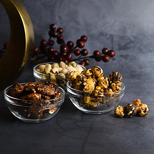 Lartique Mini 3.5 Inch Small Glass Bowls - Small Bowls Perfect for Prep, Dips, Nuts, or Candy - Meal Prep Bowls or Dessert Bowls, Set of 12