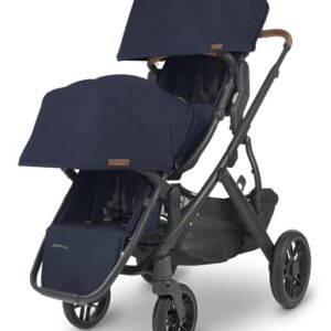 Vista V2 Stroller- NOA (Navy/Carbon/Saddle Leather) + Upper Adapters + RumbleSeat V2- NOA (Navy/Carbon/Saddle Leather)