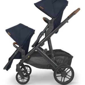 Vista V2 Stroller- NOA (Navy/Carbon/Saddle Leather) + Upper Adapters + RumbleSeat V2- NOA (Navy/Carbon/Saddle Leather)