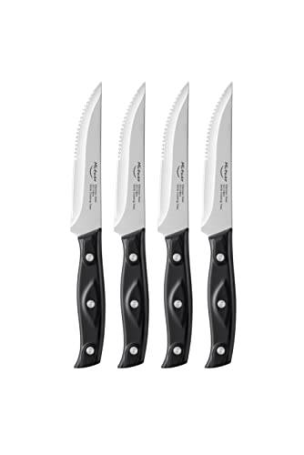 Mituer Steak Knives Steak Knife Set - Premium Stainless Steel Steak Knives set of 4