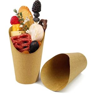 camkyde 50 pcs french fries holder, 12oz disposable paper french fry cups charcuterie cups for all occasions (12oz)