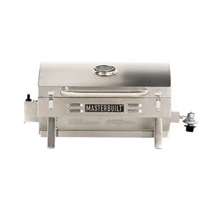 masterbuilt mb20030819 portable propane grill, stainless steel