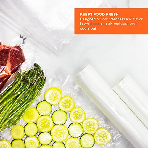 Black + Decker Vacuum Sealer 12" x 8" Quart-Sized Bags, 50 Count, Use for Sous Vide or Meal Prep, BPA Free, Dishwasher Safe, Tear Resistant, Safe to Microwave, Boil, or Freeze