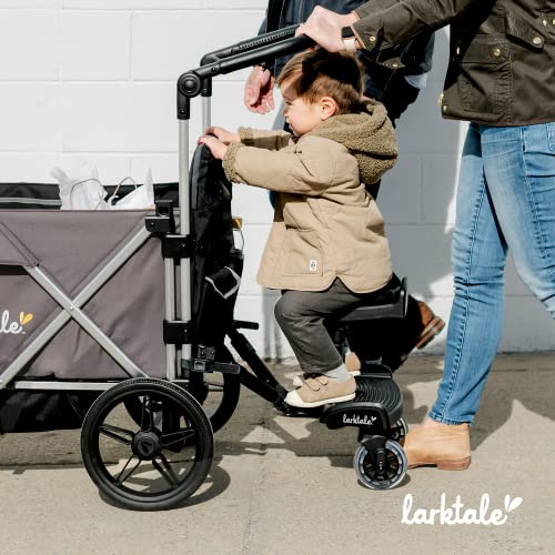 Larktale 2-in-1 Ride-Along Stroller Board | Universal Stroller Board with Sitting and Standing Configurations | Extra Space for an Extra Kid on your Stroller | Fits Most Single and Double Strollers