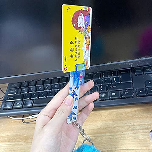 Gergxi Card Puller KeychainGergxi Multifunctional Long Nails Credit Card Puller Keychain Acrylic Card Grabber Key Chain Social Distancing Touchless Tool, 2x10 cm/ 0.79x3.94 inches