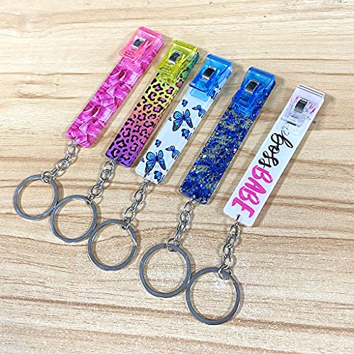 Gergxi Card Puller KeychainGergxi Multifunctional Long Nails Credit Card Puller Keychain Acrylic Card Grabber Key Chain Social Distancing Touchless Tool, 2x10 cm/ 0.79x3.94 inches